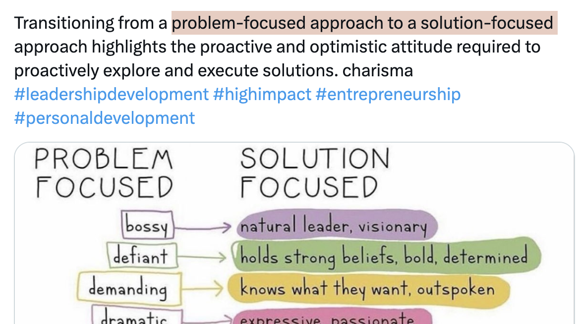 Optimism: Moving From Problem-Focused approach to Solution-Focused
